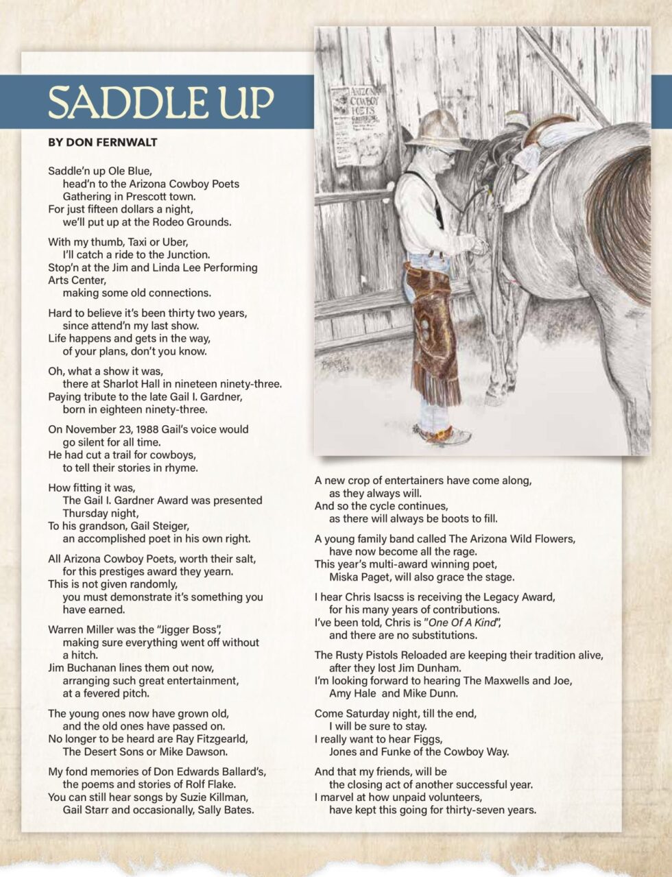 Saddle Up | Arizona Cowboy Poets Gathering